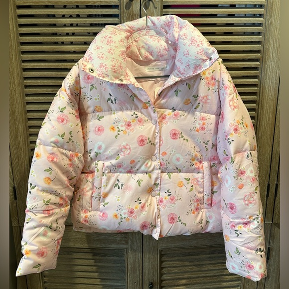 Altar'd State | Jackets & Coats | Nwts Altard State Rayn Floral Puffer ...